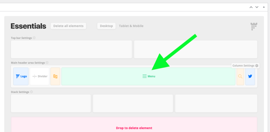 Creating website Header - Essentials Knowledge base