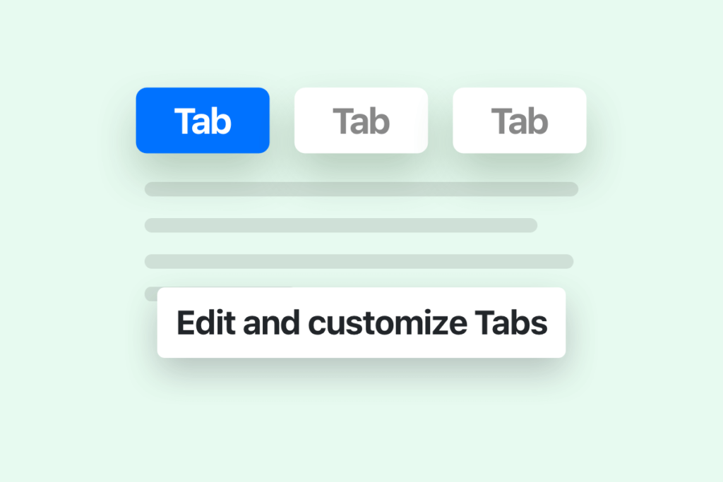Edit and customize Tabs - Essentials Knowledge base