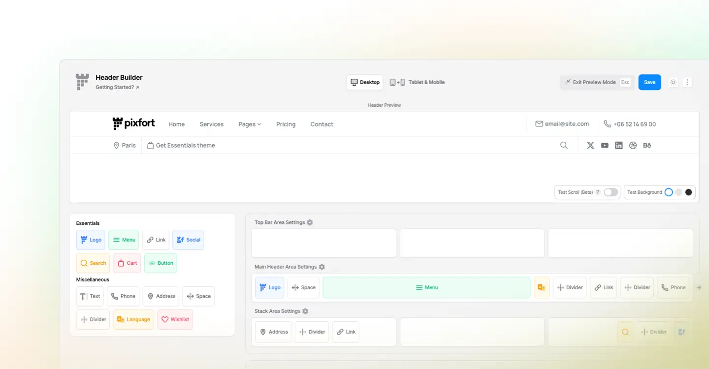 Changelog - Essentials Knowledge base